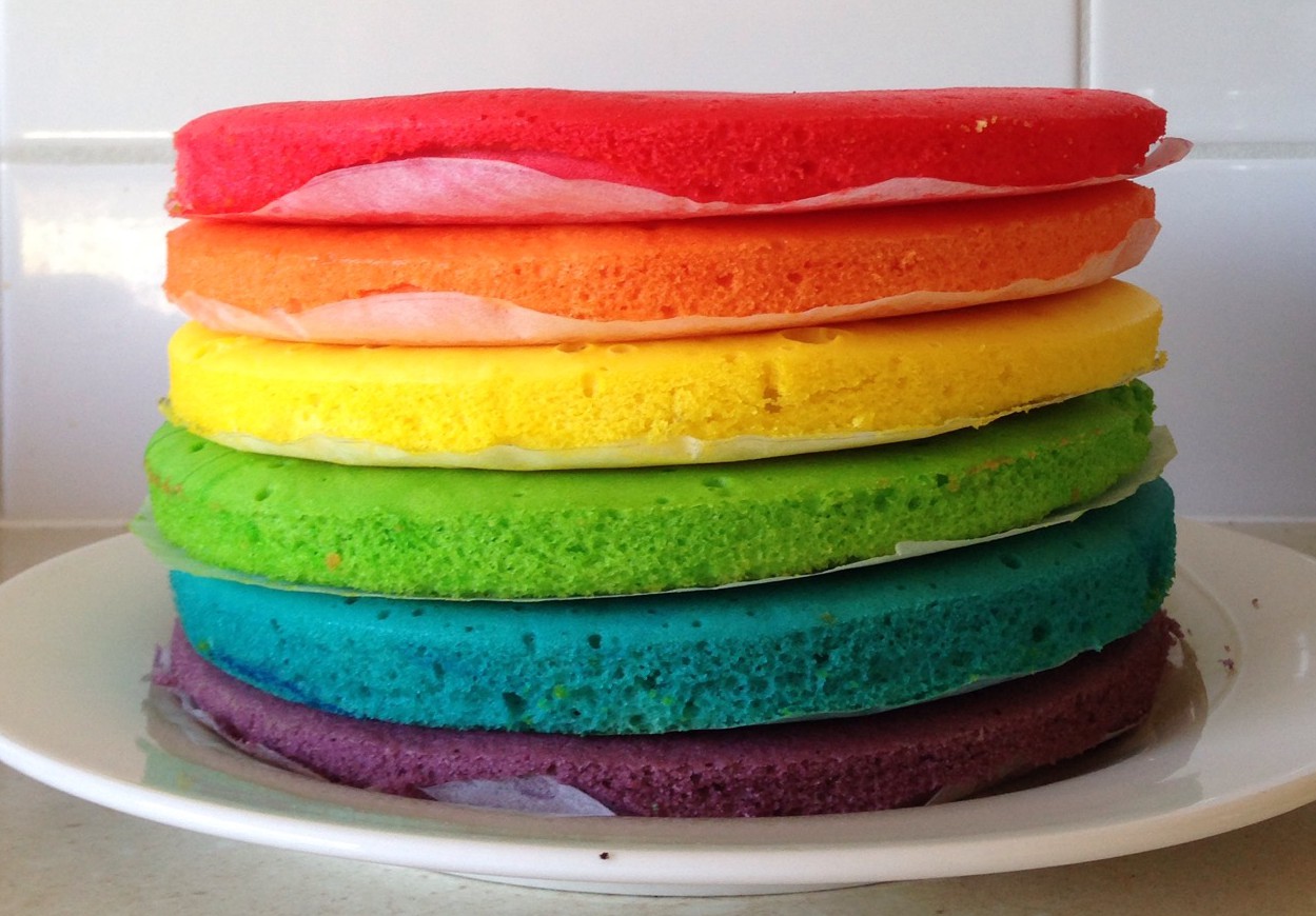 The secret to a perfectly flat cake. – Broccoli & blueberries